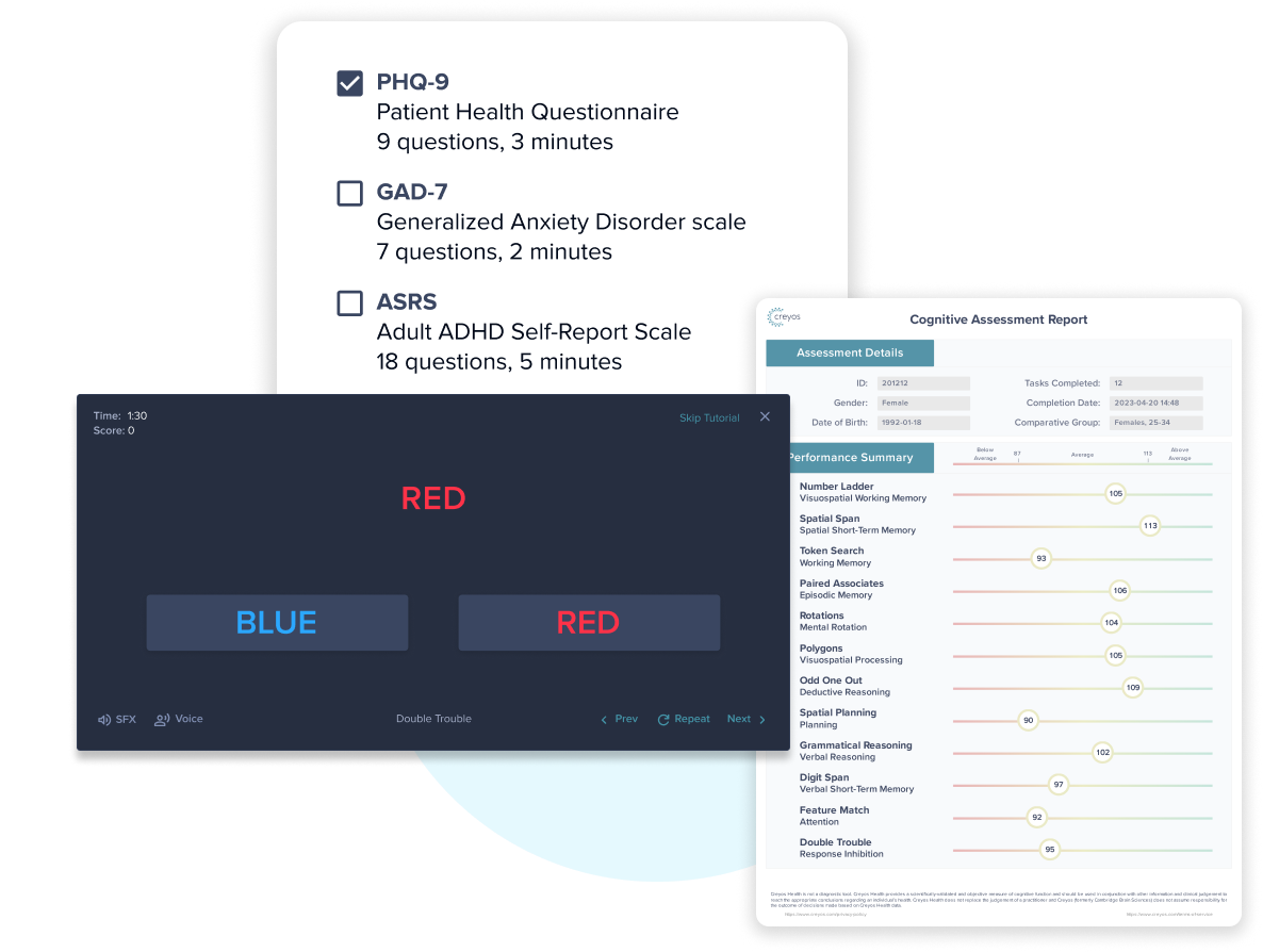 Creyos | Cognitive Testing for Better Brain Health